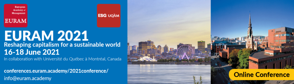 EURAM 2021 Annual Conference – Reshaping capitalism for a sustainable world